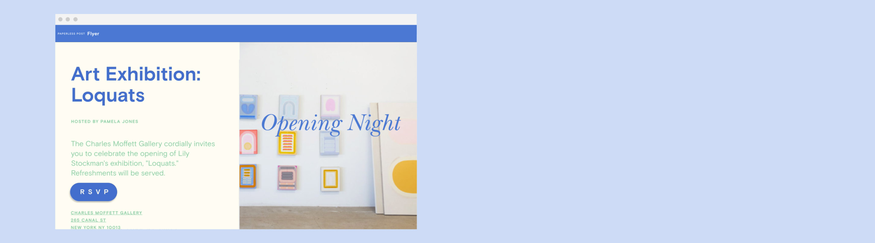 Upload your own designs - online invitations and flyers at Paperless Post